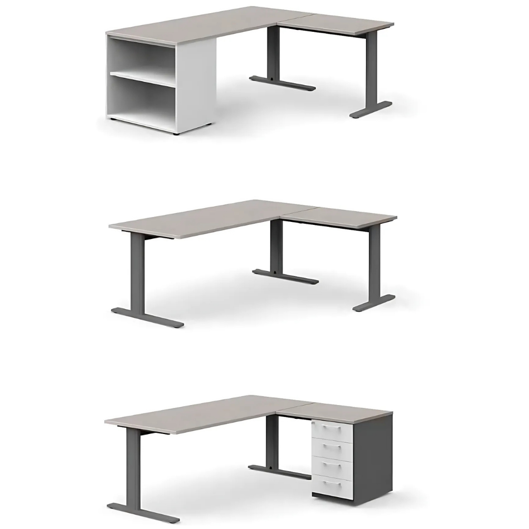 L-Shaped (TDesk) | Modern Office Desk – Metal and Wood Office Furniture ...